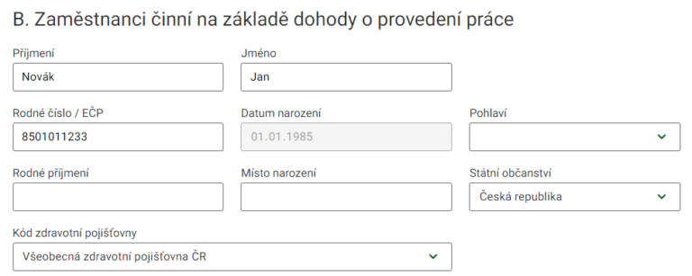 PTU Praha Jak vyplnit výkaz příjmů DPP